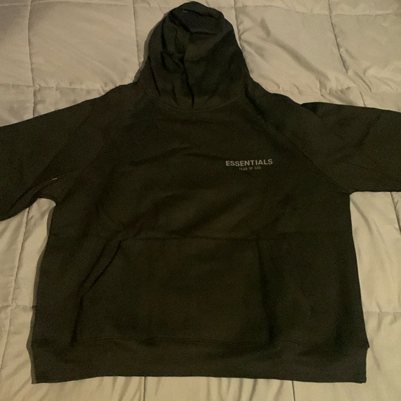 Essentials | Jackets & Coats | Essentials Fear Of God Black On Black ...